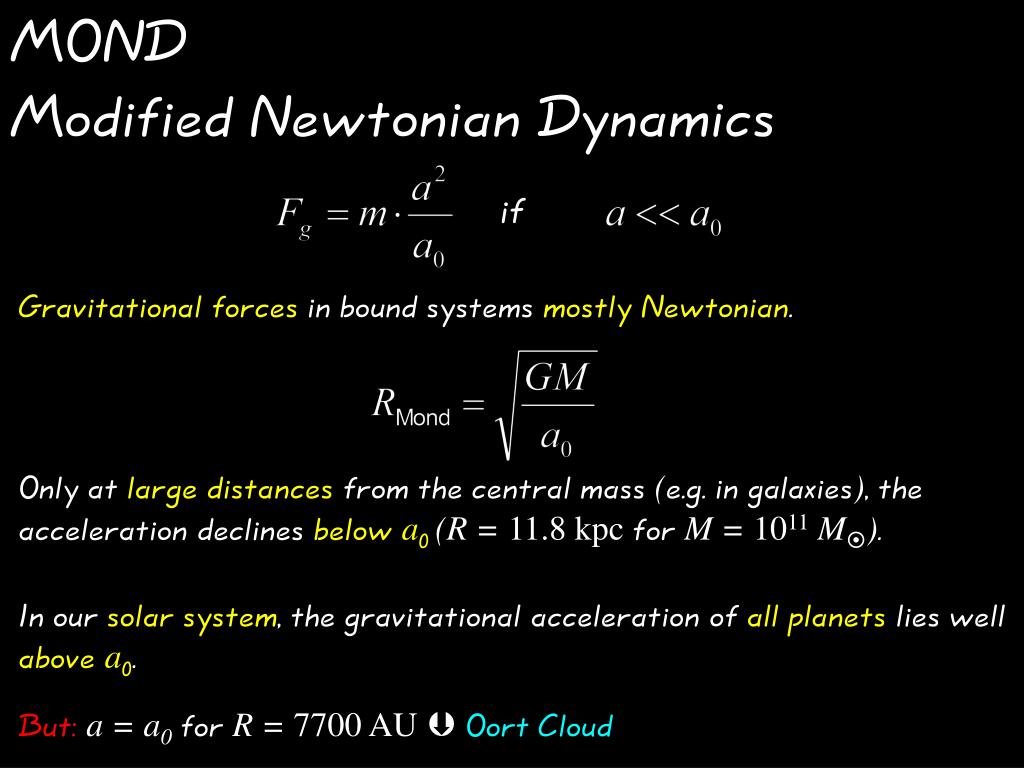 PPT - MOND Modified Newtonian Dynamics PowerPoint Presentation, free ... PPT - MOND Modified Newtonian Dynamics PowerPoint Presentation, free ...