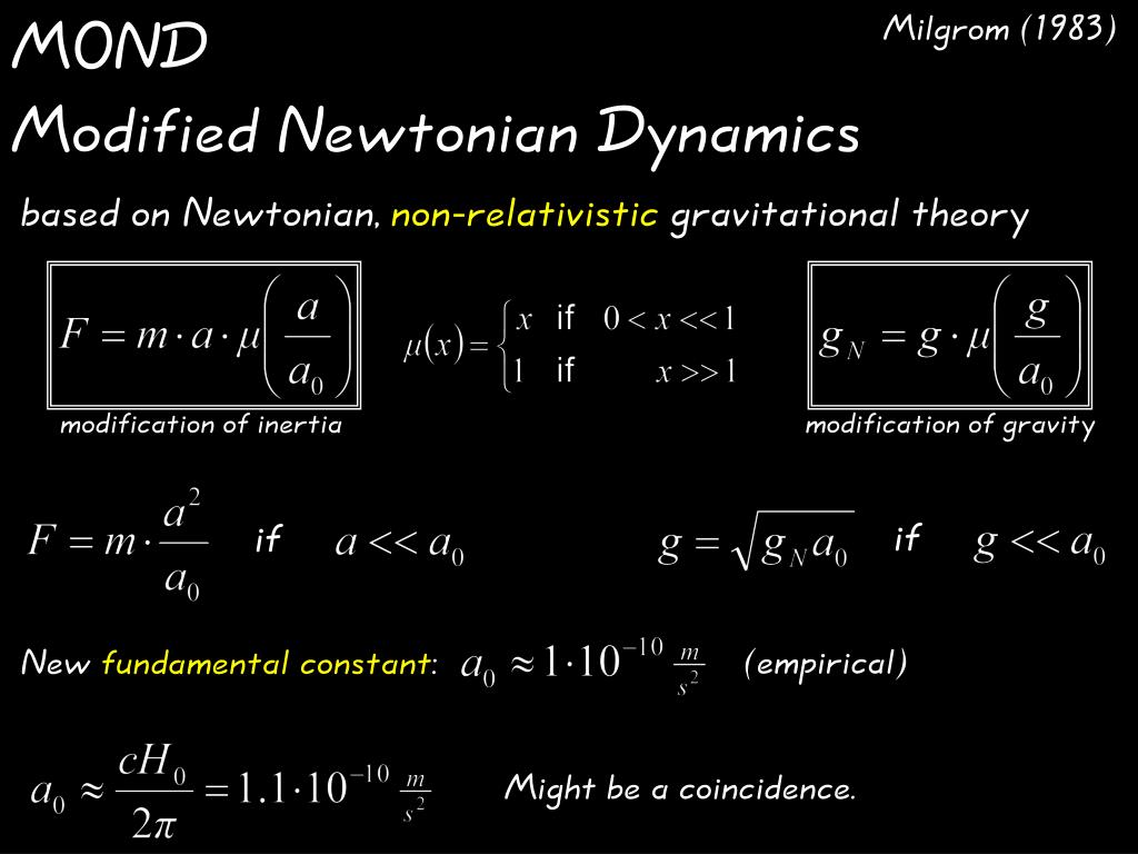 PPT - MOND Modified Newtonian Dynamics PowerPoint Presentation, free ... PPT - MOND Modified Newtonian Dynamics PowerPoint Presentation, free ...