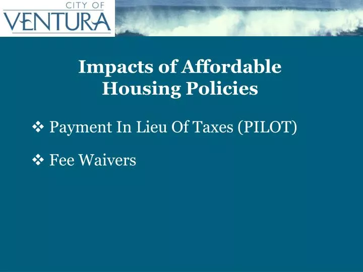PPT - Impacts of Affordable Housing Policies PowerPoint Presentation ...
