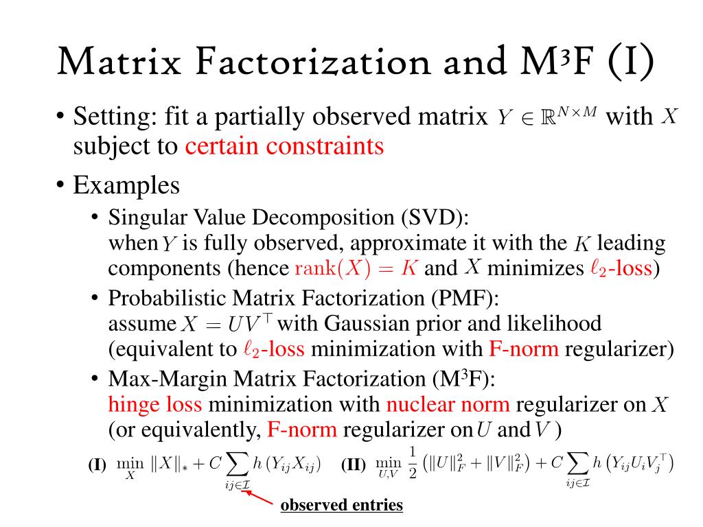 Ppt Fast Max Margin Matrix Factorization With Data Augmentation