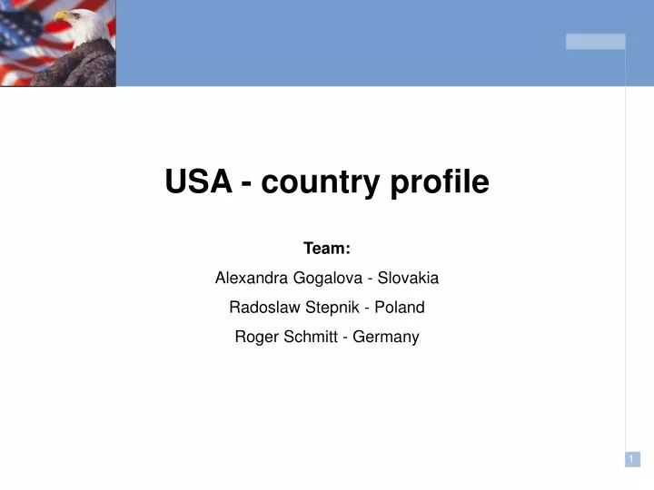 PPT - USA - country profile PowerPoint Presentation, free download - ID ...