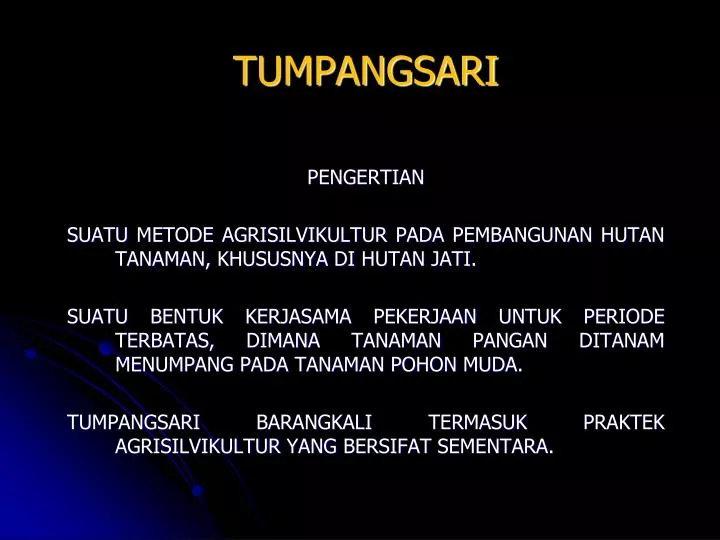PPT - TUMPANGSARI PowerPoint Presentation, free download - ID:5688835
