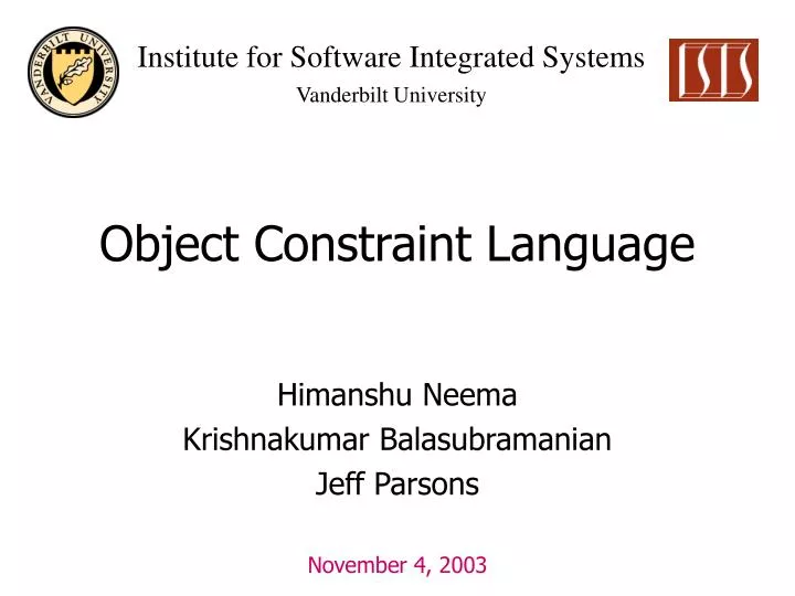Ppt Object Constraint Language Powerpoint Presentation Free Download Id 5689397