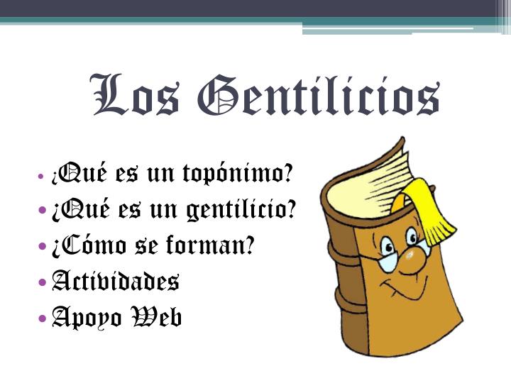 PPT - Los gentilicios PowerPoint Presentation - ID:5690089
