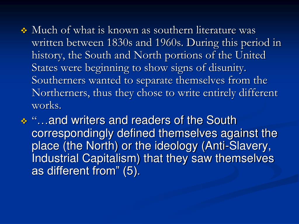 PPT - American Southern Literature PowerPoint Presentation, free ...