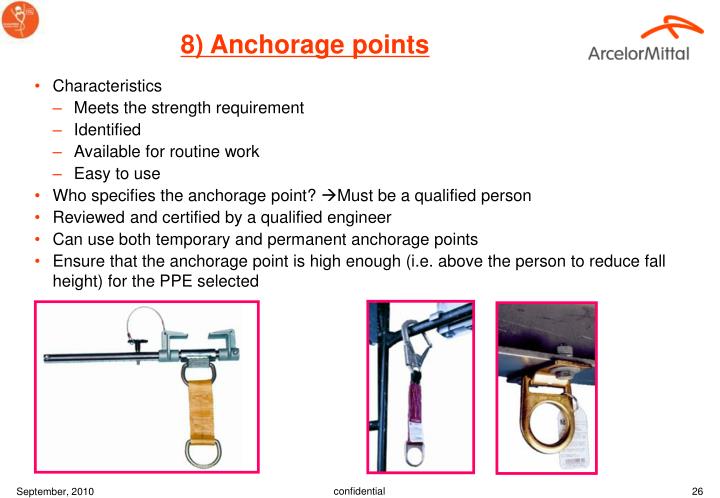PPT - Working at height Full body harness, Safety lanyards, Lifelines ...