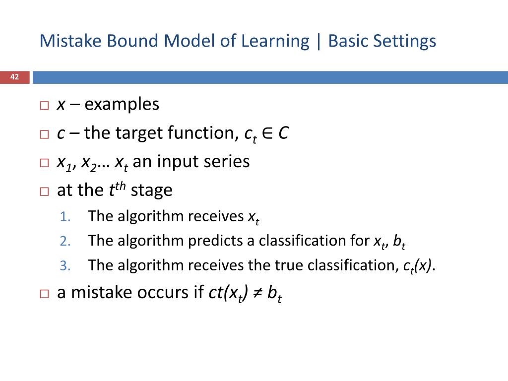Ppt Machine Learning Algorithms In Computational Learning Theory Powerpoint Presentation Id