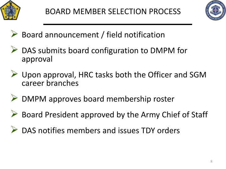 PPT - SENIOR ENLISTED SELECTION BOARDS PowerPoint Presentation - ID:5695149