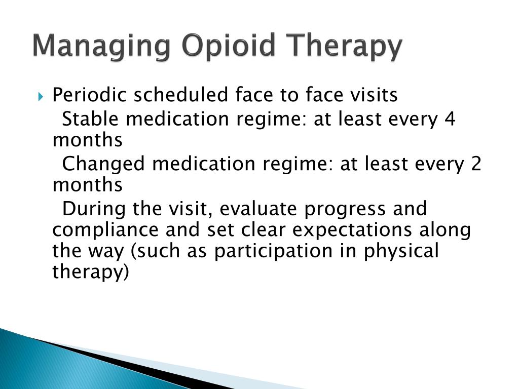 PPT - The Role of Opioid Medication in Chronic Pain Management ...