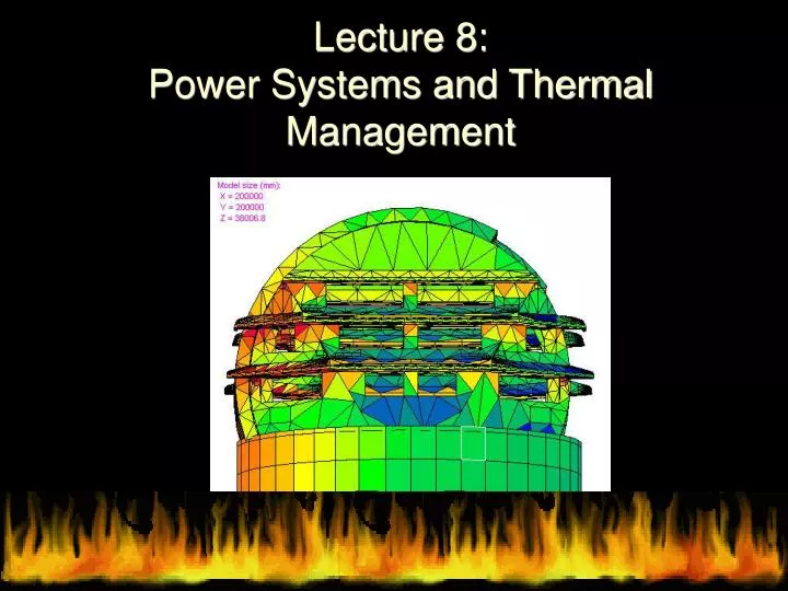 PPT - Lecture 8: Power Systems and Thermal Management PowerPoint ...