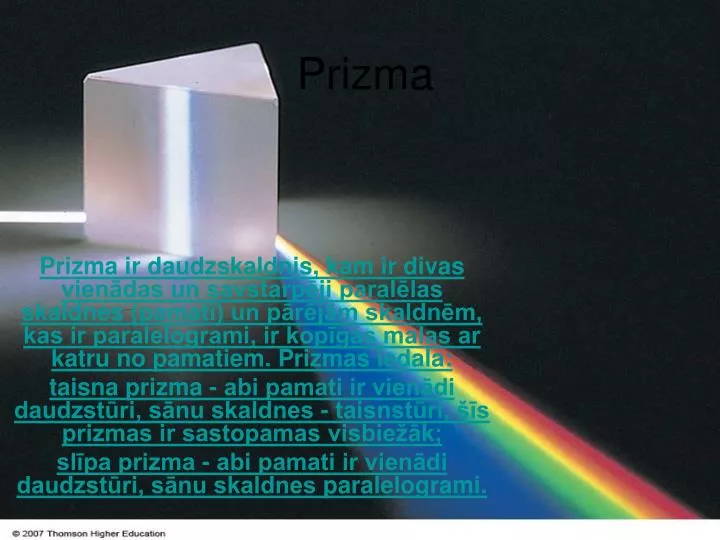 PPT - Prizma PowerPoint Presentation, free download - ID:5695431