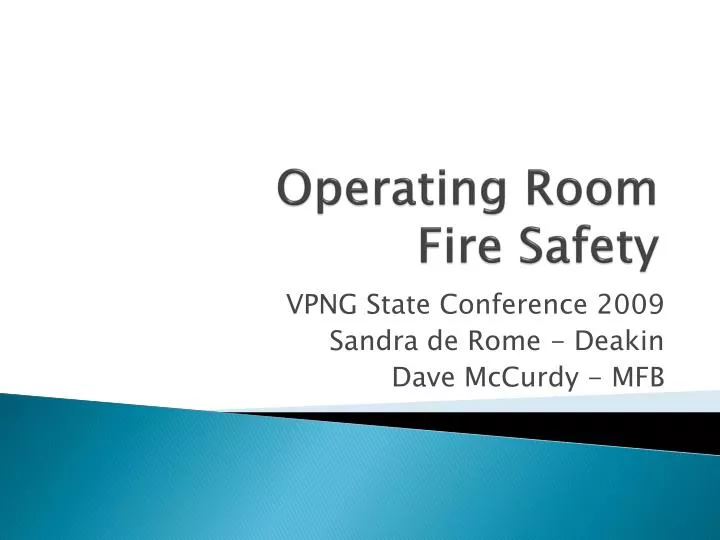 PPT - Operating Room Fire Safety PowerPoint Presentation, free download ...