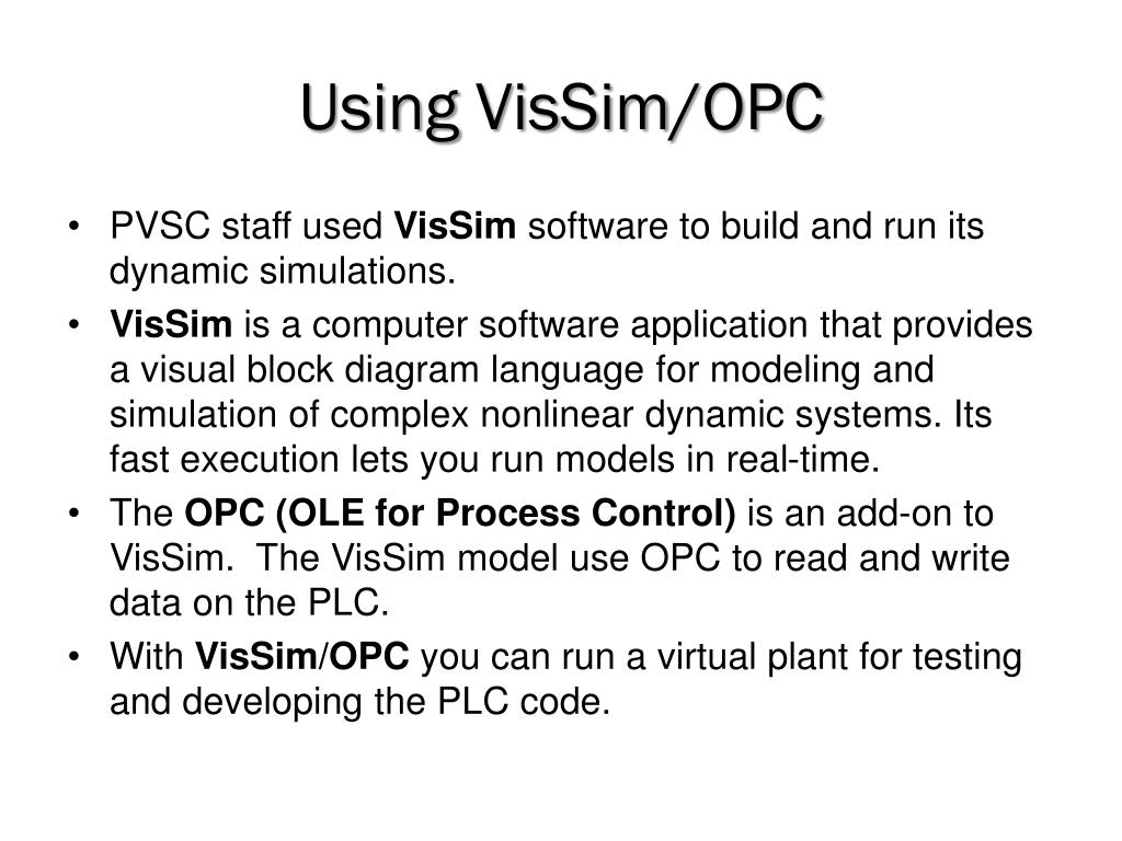 Ppt Pvsc Improves Plc Programming Using Real Time Dynamic Simulation Powerpoint Presentation