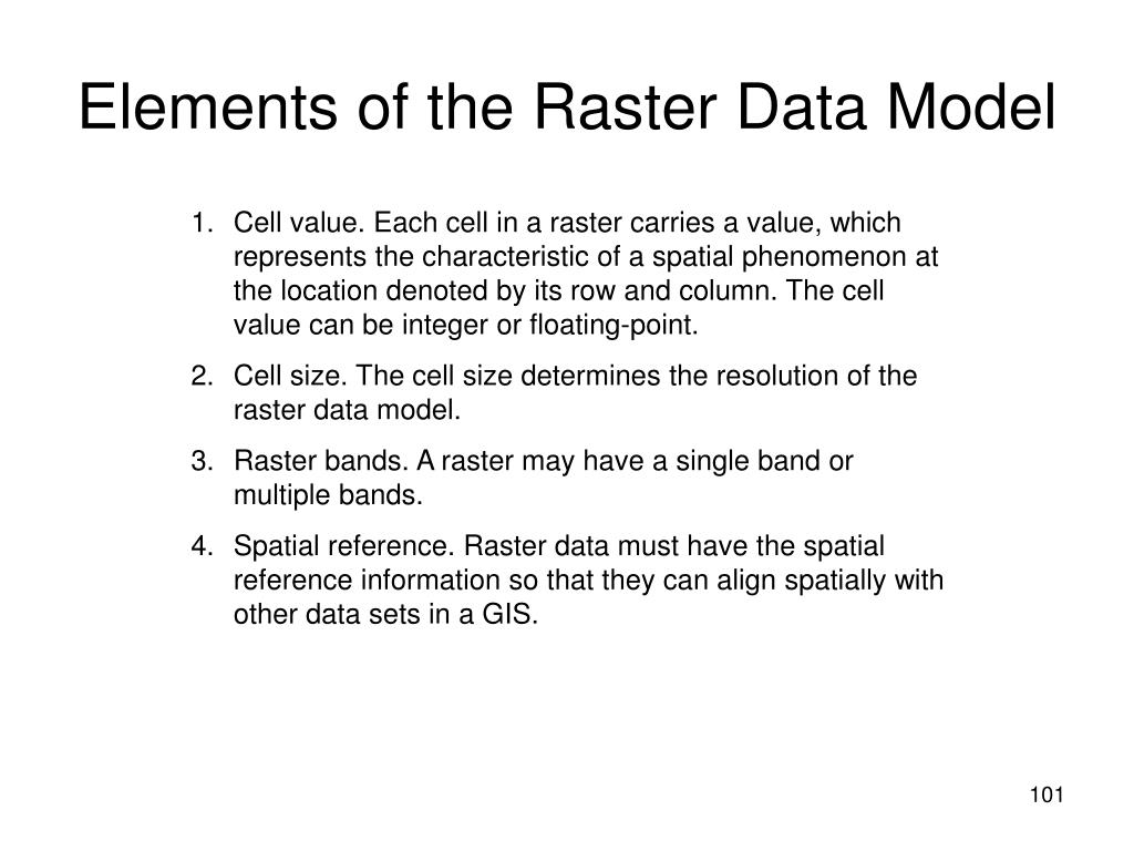 PPT - CHAPTER 5 RASTER DATA MODEL 5.1 Elements of the Raster Data Model ... PPT - CHAPTER 5 RASTER DATA MODEL 5.1 Elements of the Raster Data Model ...