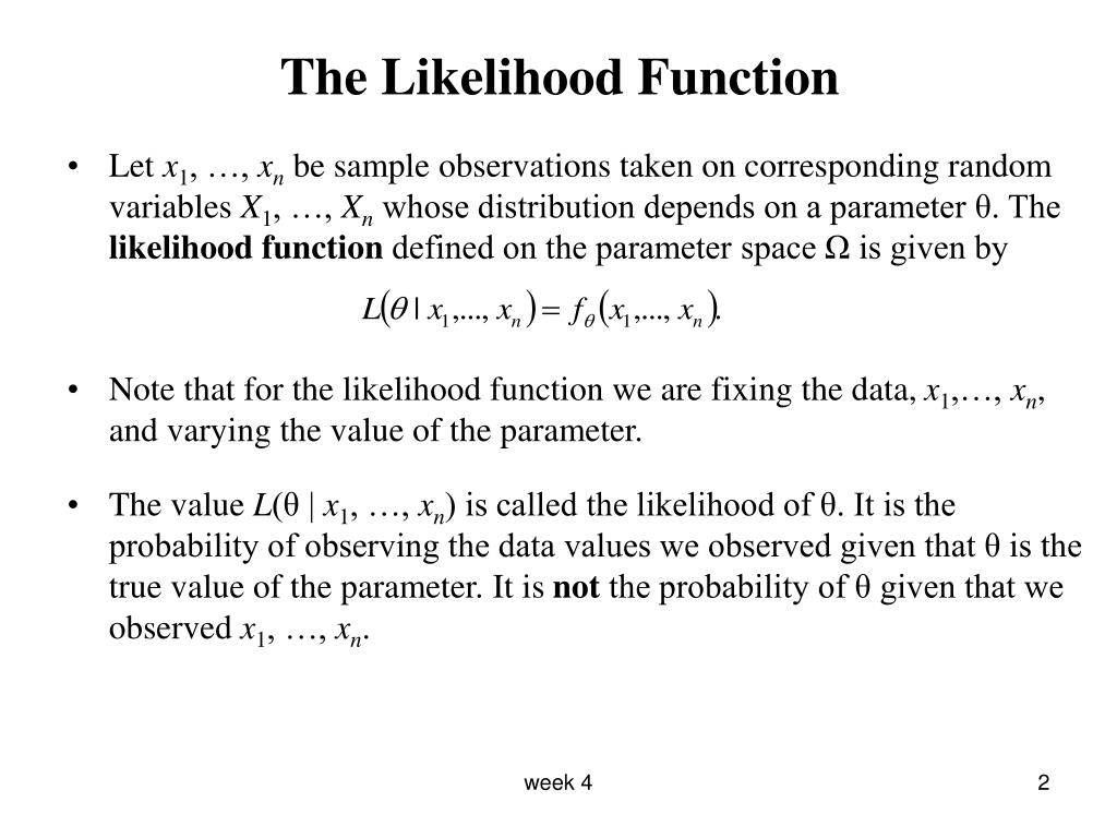Ppt The Likelihood Function Introduction Powerpoint Presentation