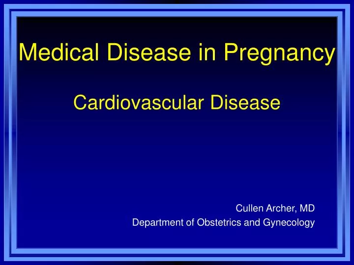 Ppt Medical Disease In Pregnancy Powerpoint Presentation Free
