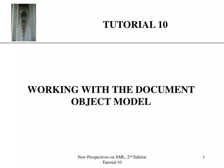 PPT - WORKING WITH THE DOCUMENT OBJECT MODEL PowerPoint Presentation ...