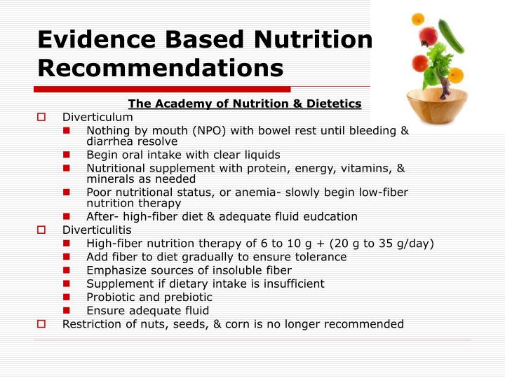 PPT - Nutritional Management of Diverticulitis with Abscess & Colon ...