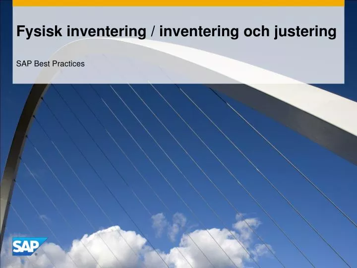 PPT - Fysisk inventering / inventering och justering PowerPoint ...