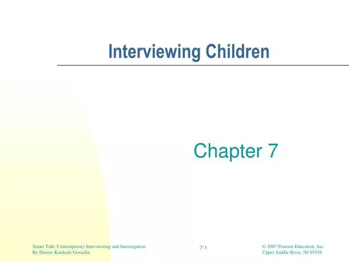 PPT - Interviewing Children PowerPoint Presentation, free download - ID ...