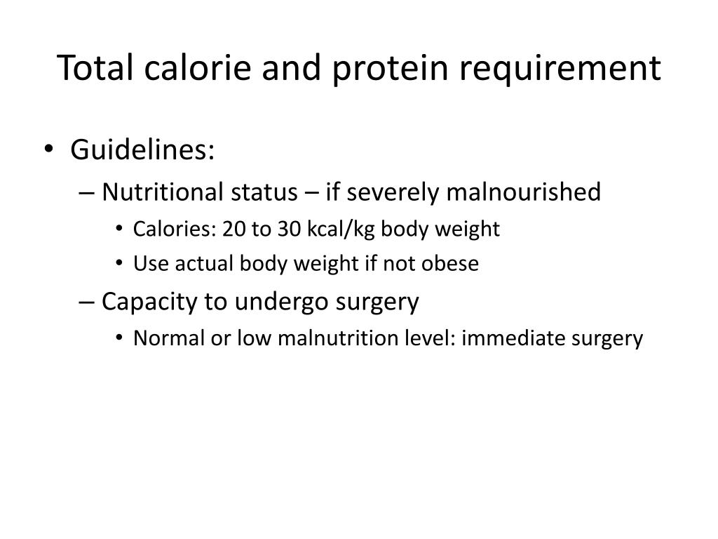PPT - Nutrition care plan for surgical patients PowerPoint Presentation ...