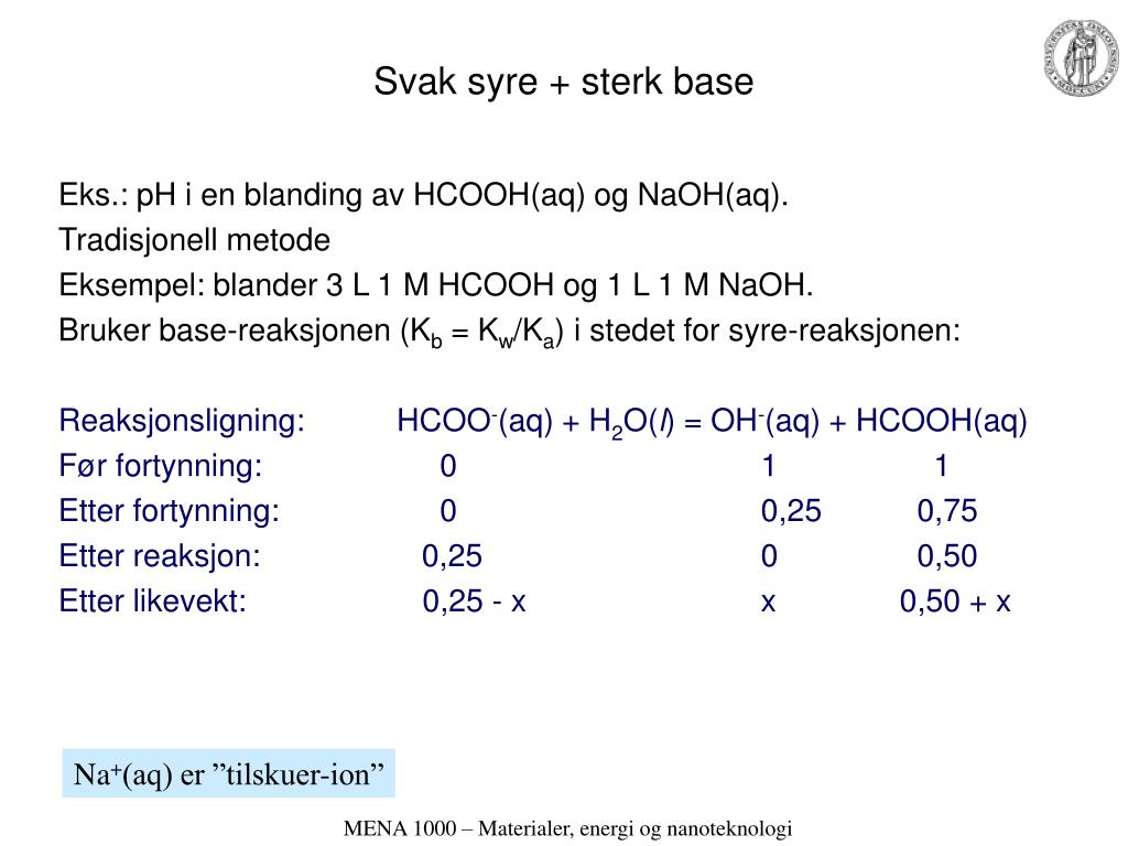 PPT - MENA 1000; Materialer, energi og nanoteknologi - Kap. 6 Kjemiske ...