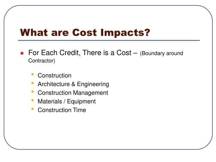 PPT - Cost Benefit Analysis of LEED Green Building Design and ...