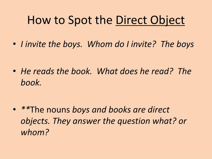 PPT - Direct Object Pronouns I Pronomi Diretti PowerPoint Presentation ...