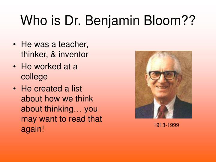 PPT - Bloom’s Taxonomy PowerPoint Presentation - ID:5699426