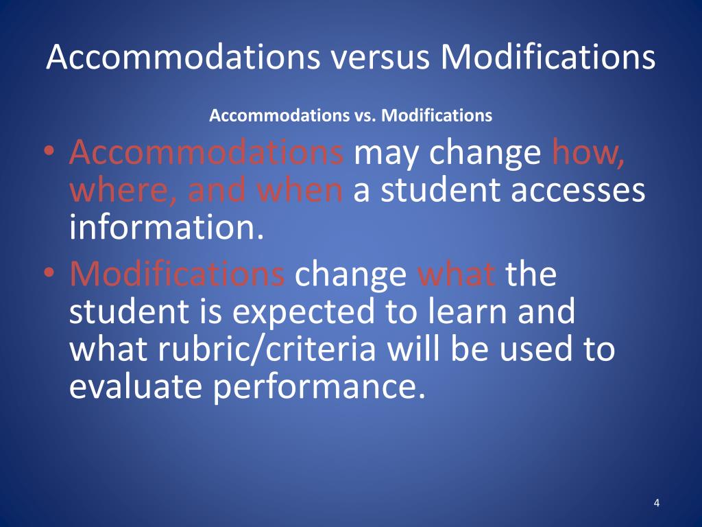 PPT - Differentiation Accommodations / Modifications PowerPoint ... PPT - Differentiation Accommodations / Modifications PowerPoint ...