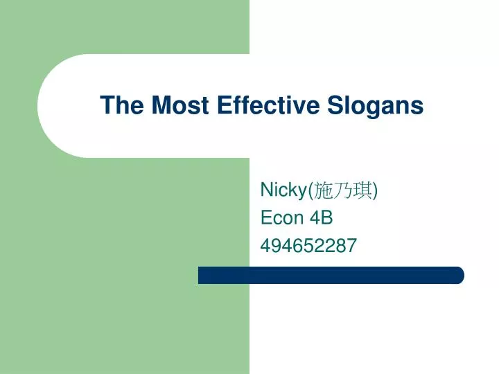 PPT - The Most Effective Slogans PowerPoint Presentation, free download ...