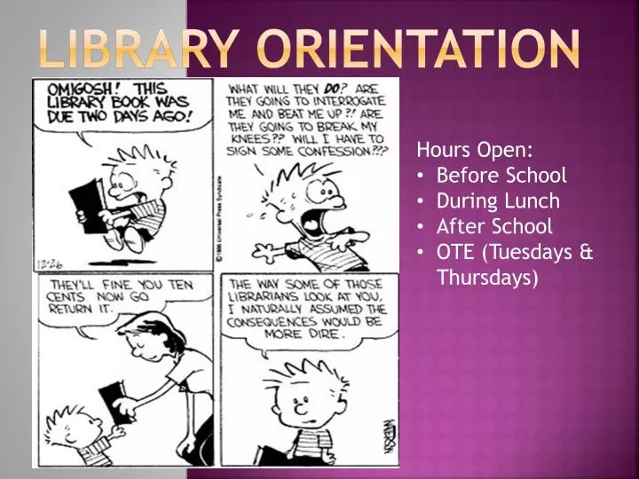 PPT - Library Orientation PowerPoint Presentation, free download - ID ...