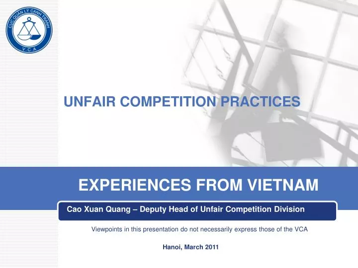 PPT - UNFAIR COMPETITION PRACTICES PowerPoint Presentation, free ...