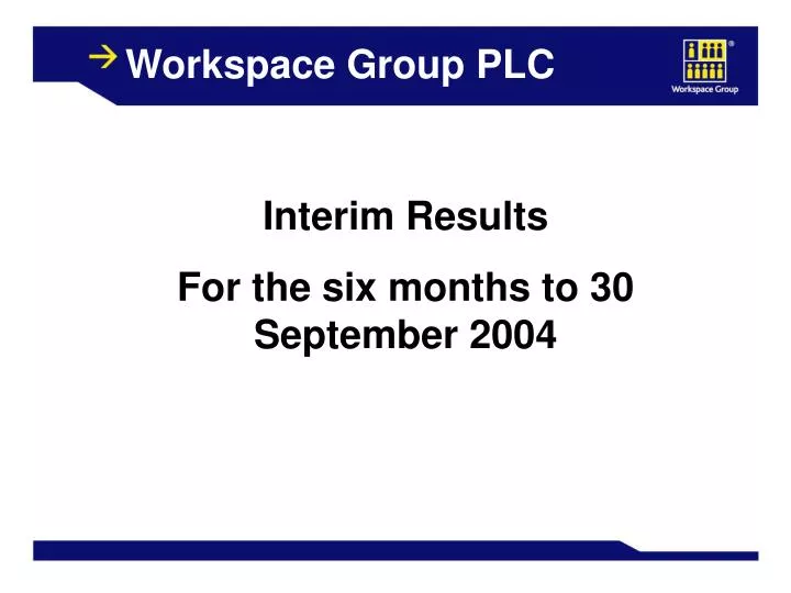 PPT - Workspace Group PLC PowerPoint Presentation, free download - ID ...