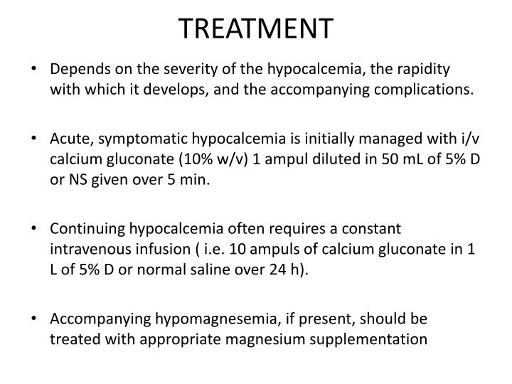 PPT - HYPOCALCEMIA PowerPoint Presentation - ID:5701553