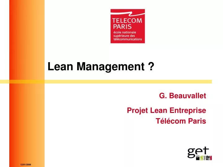 PPT - Lean Management ? PowerPoint Presentation, free download - ID:5701780