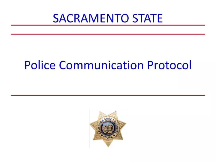 PPT - Police Communication Protocol PowerPoint Presentation, free ...