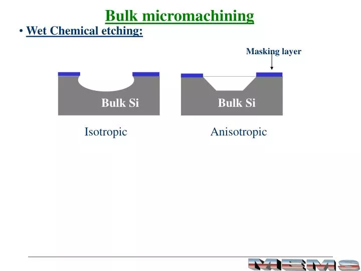 PPT - Bulk micromachining PowerPoint Presentation, free download - ID ... PPT - Bulk micromachining PowerPoint Presentation, free download - ID ...