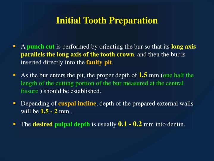 PPT - Class I & V Cavity preparation for Amalgam Restoration PowerPoint ...