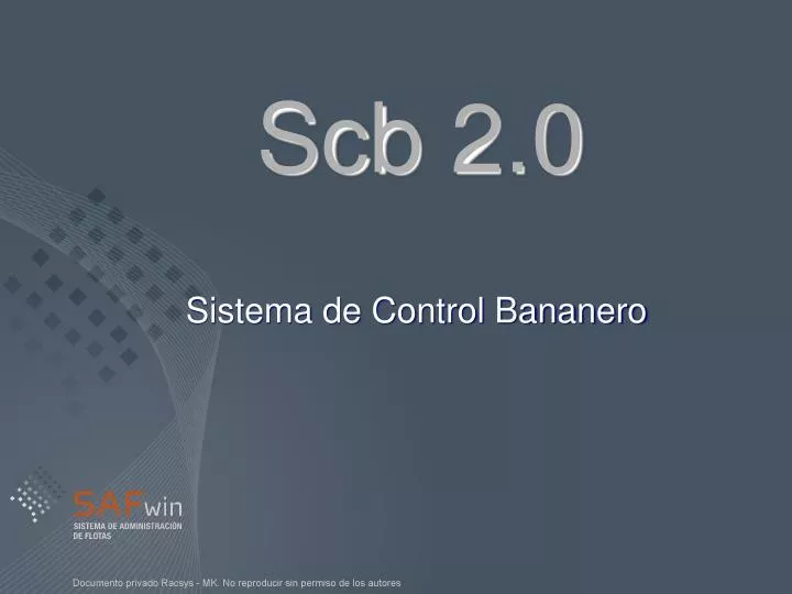 PPT - Scb 2.0 PowerPoint Presentation, free download - ID:5704774