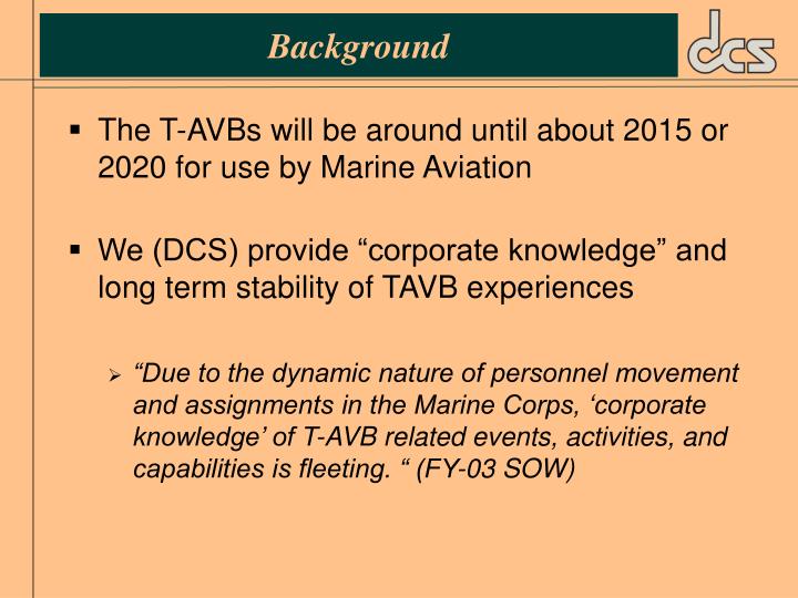 PPT - T-AVB Introduction Brief to NAVAIR PMA-260 ( RT-CASS Test Team ...