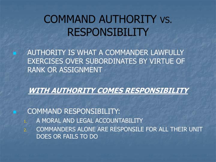 PPT - COMMAND AND STAFF PRINCIPLES PowerPoint Presentation - ID:5705246