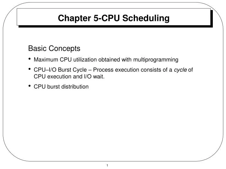 PPT - Chapter 5- CPU Scheduling PowerPoint Presentation, free download - ID:5705884
