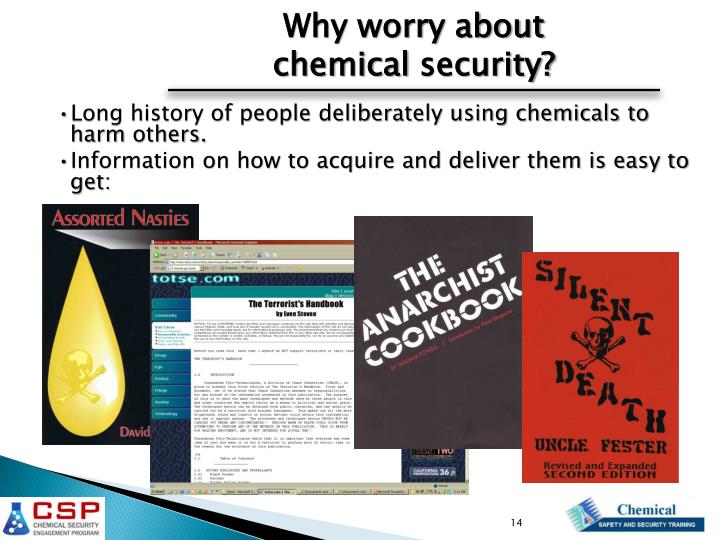 PPT - Chemical Safety and Security Overview PowerPoint Presentation ...