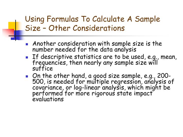 PPT - Determining Sample Size PowerPoint Presentation - ID:5706001