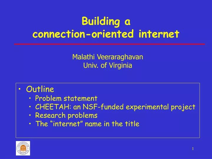 PPT - Building a connection-oriented internet PowerPoint Presentation ...