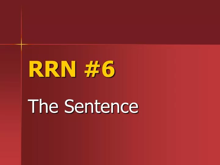 PPT - RRN #6 PowerPoint Presentation, free download - ID:5707079