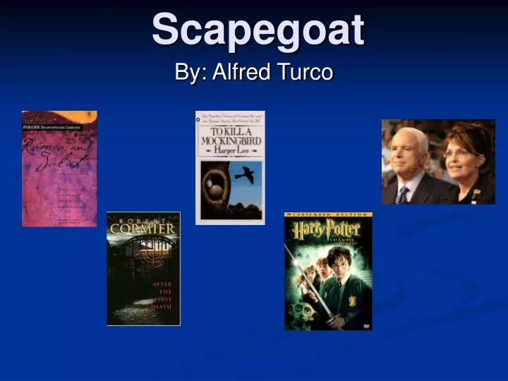 PPT - Scapegoat PowerPoint Presentation, free download - ID:5707125