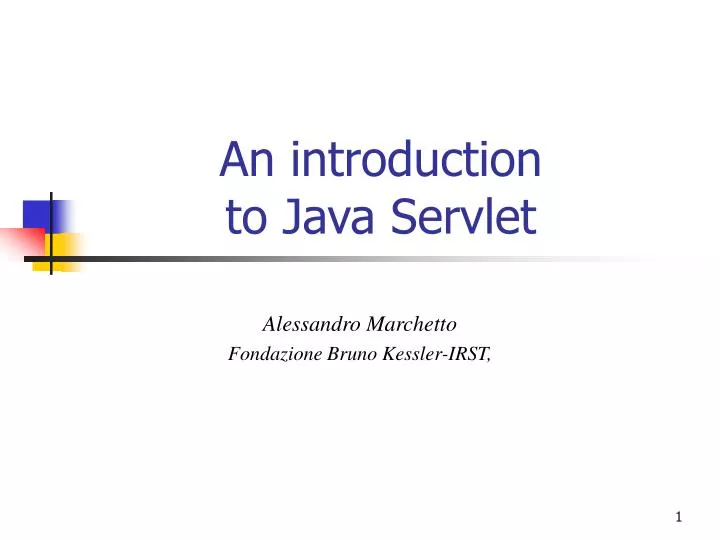 PPT - An introduction to Java Servlet PowerPoint Presentation, free ...
