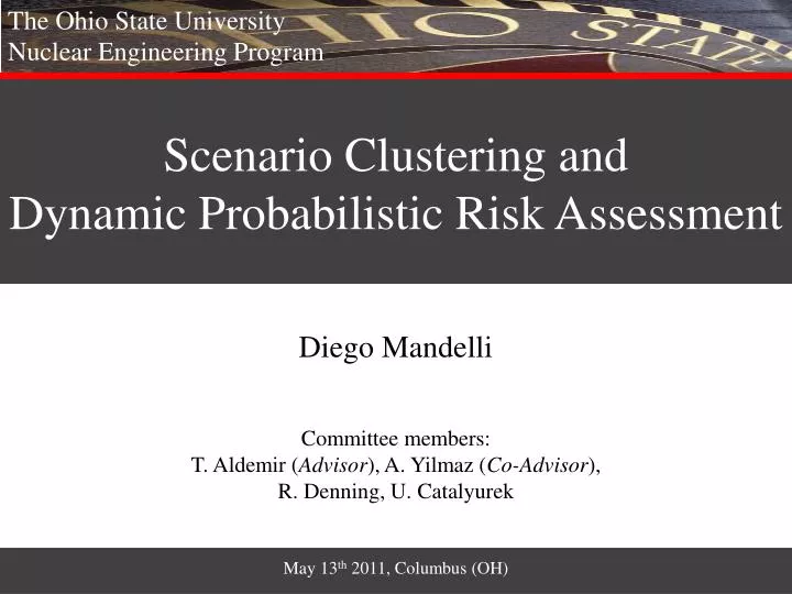 PPT - Scenario Clustering and Dynamic Probabilistic Risk Assessment ...